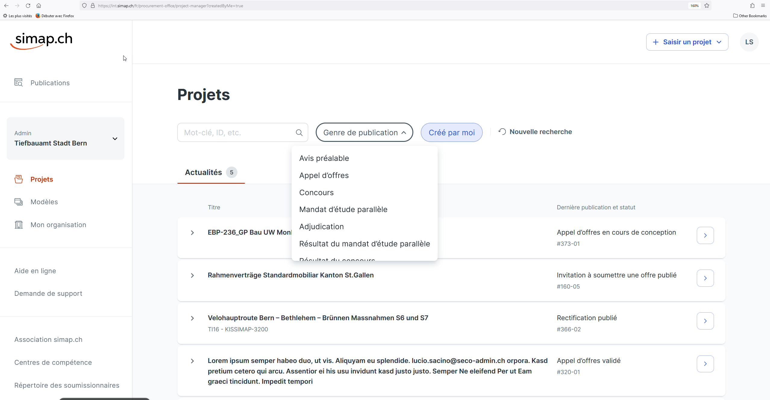 Le nouveau simap.ch est en approche! | Espazium