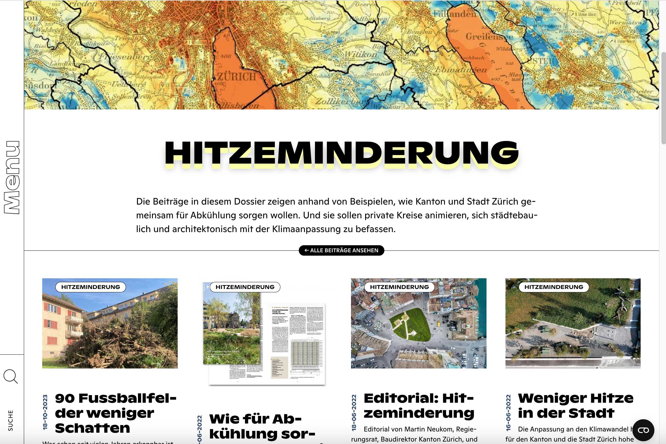 Case study: Sonderpublikation Hitzerminderung Content Creation | Espazium