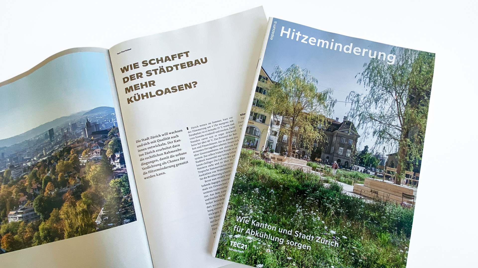 Case study: Sonderpublikation Hitzerminderung Content Creation | Espazium
