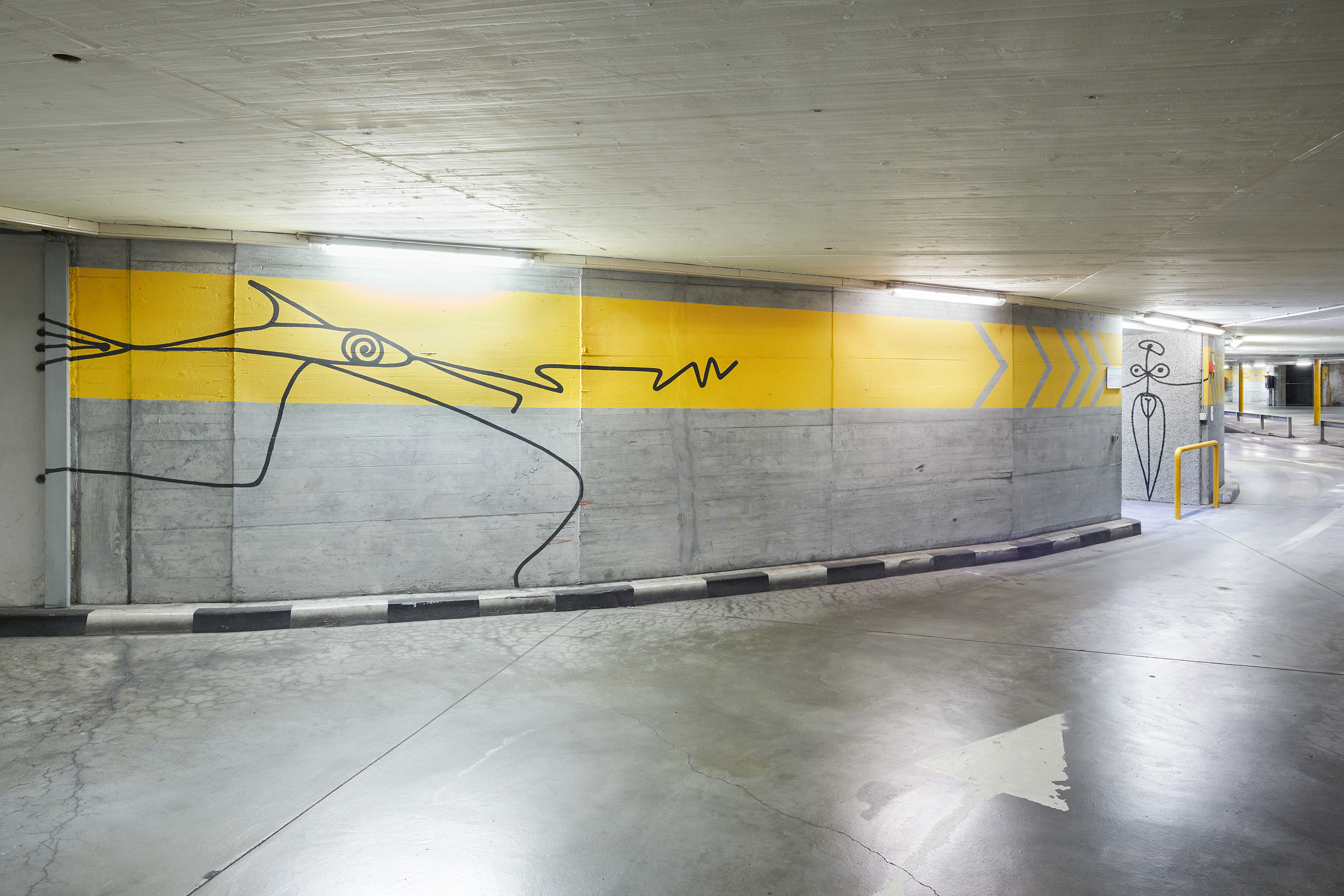 L’arte in garage Harald Naegeli nel parcheggio dell’ETH Zürich | Espazium