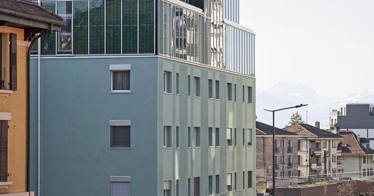 Surélévation écologique Façade solaire | Espazium