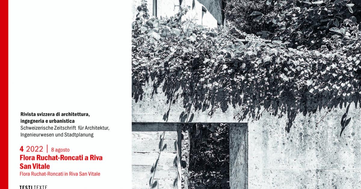 archi | 4 | Flora Ruchat-Roncati a Riva San Vitale | Espazium