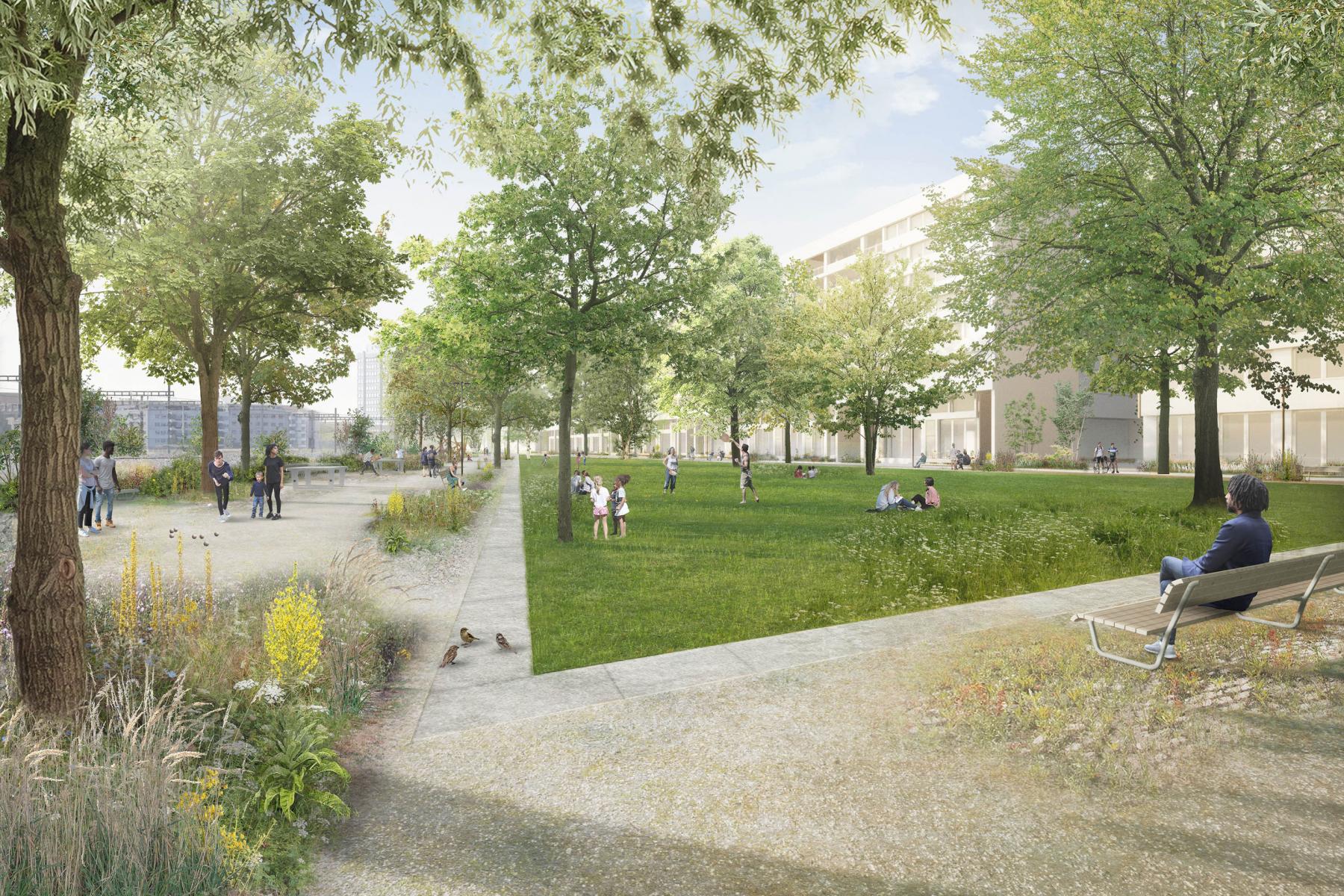 Gestaltungswettbewerb Saint-Louis-Park, VoltaNord Basel | Espazium