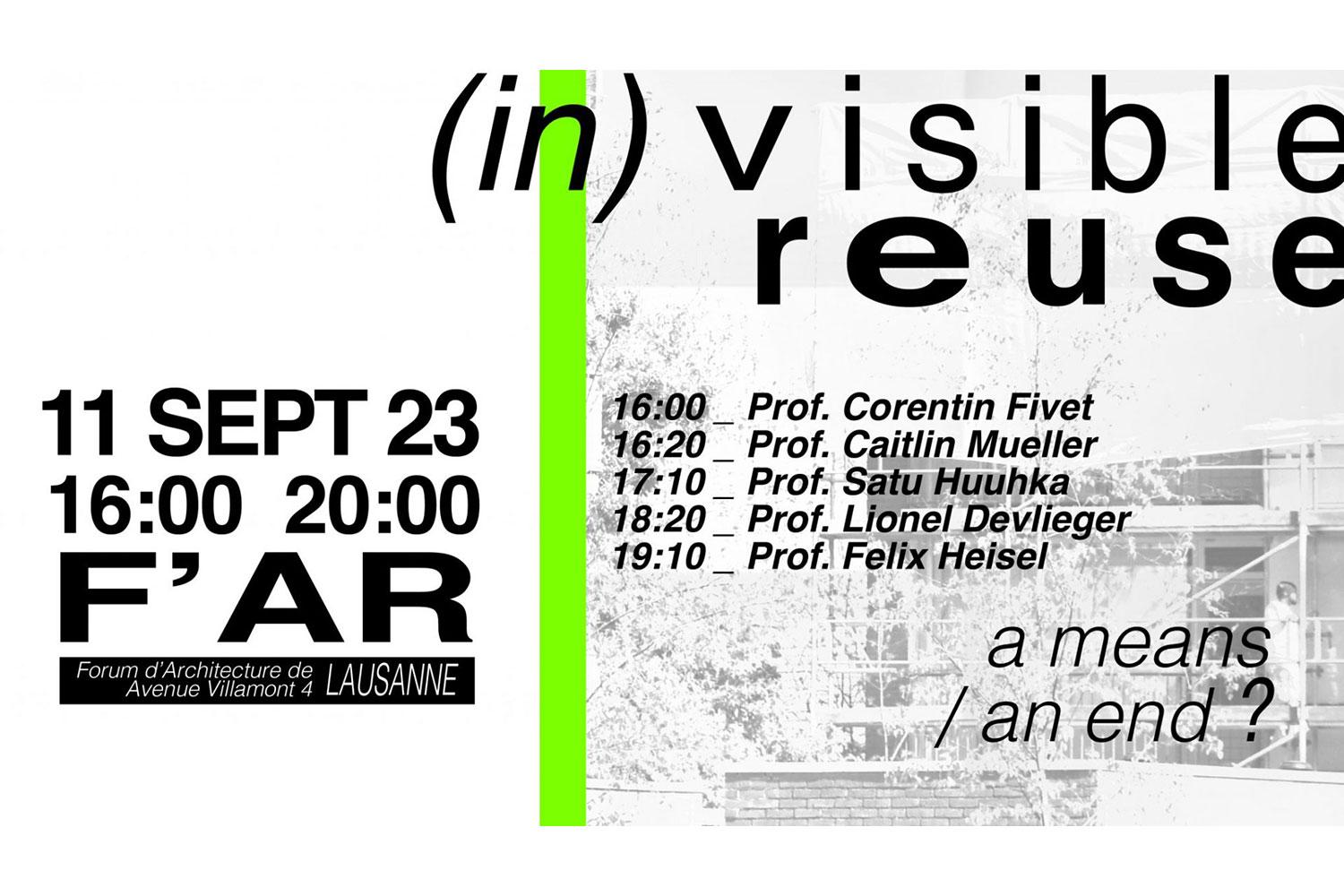 (in)visible reuse | Espazium