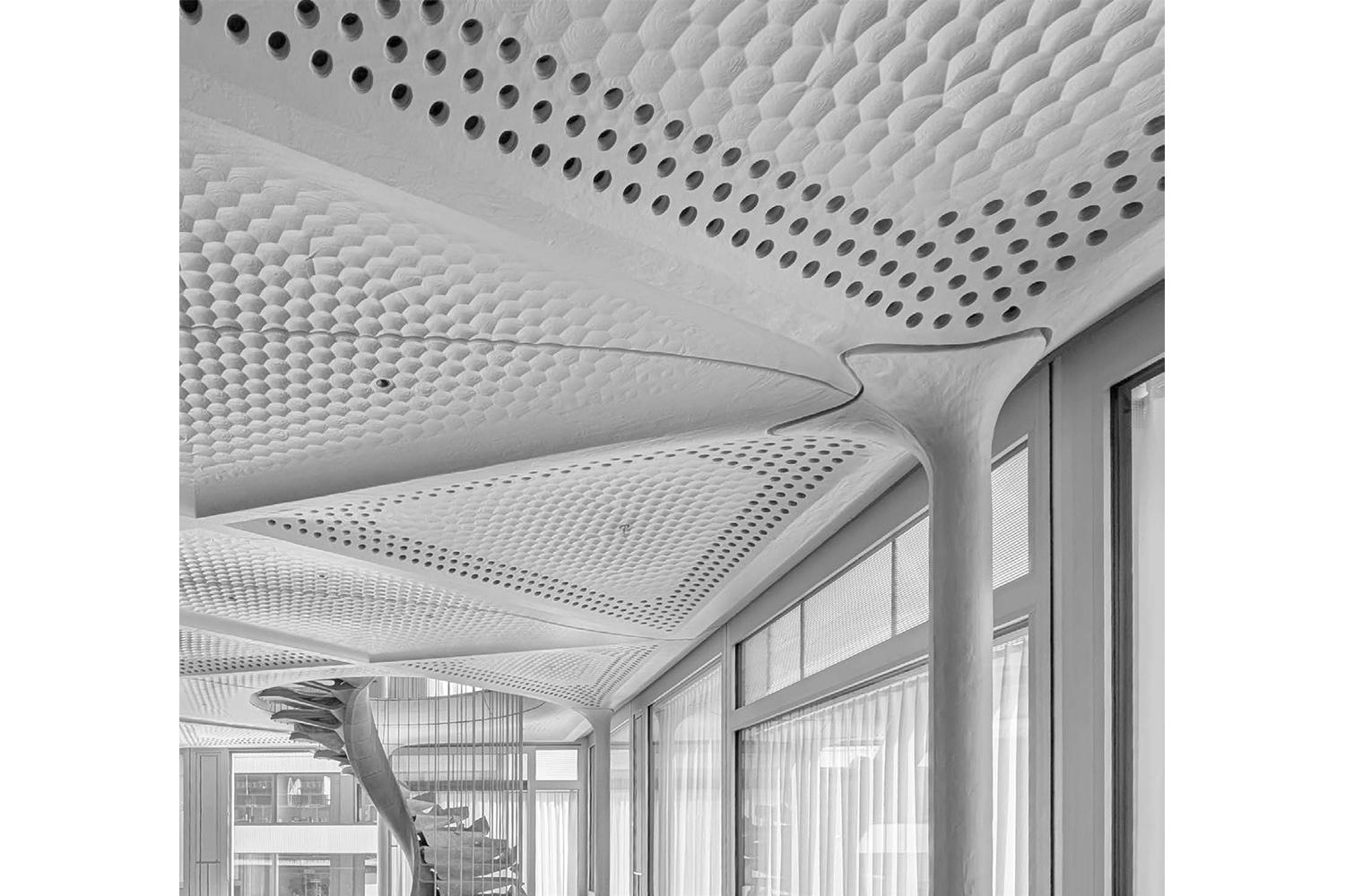 Multifunktionale Geometrie | Rippen-Filigrandecke aus ... | Espazium